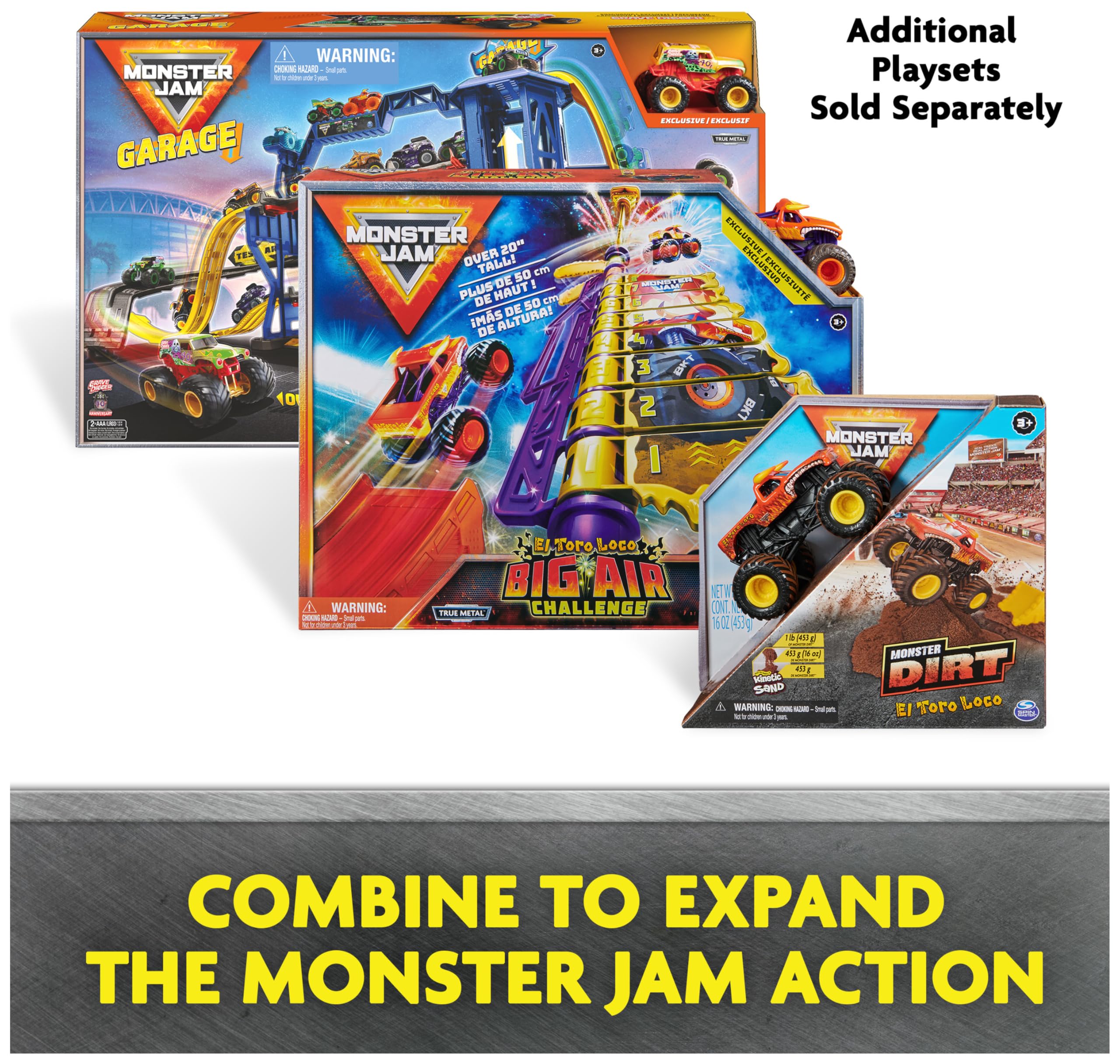 Monster Jam, Mystery Mudders 2-Pack Monster Trucks, Official 1:64 Grave Digger and Blue Thunder Die-Cast Vehicles, Wash to Reveal (Styles Will Vary)