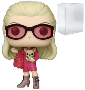 pop legally blonde - elle woods with bruiser funko vinyl figure (bundled with compatible box protector case), multicolor, 3.75 inches