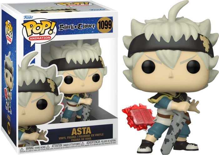 POP Black Clover - Asta Funko Vinyl Figure (Bundled with Compatible Box Protector Case), Multicolor, 3.75 inches