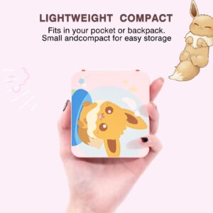 DLseego Cute Fox Game Case For Switch Lite / Switch / Switch OLED, 12 Slots Game Cards Holder and 12 Micro SD Card Slots, Portable Game Card Storage Cartridge Box