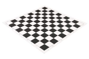 the house of staunton vinyl regulation tournament chess board - 10 x 10 squares - 2.25" squares - black