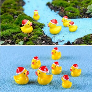 HYG 84 Pieces Mini Resin Duck 7 Colors,These Little Ducks can be Used in Miniature Gardens, They are Best Gifts for Christmas, Birthday Party, Halloween