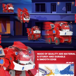 Super Wings Toys, 7 Inch Jett's Super Mecha Transforming Robot, Transforming from Toy Plane to Robot just 14 Steps, Action Figures Toy for Kids Ages 3 and Up, Gifts for Boys and Girls