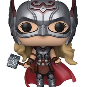 POP Thor: Love and Thunder - Mighty Thor [Jane Foster] Funko Vinyl Figure (Bundled with Compatible Box Protector Case), Multicolor, 3.75 inches