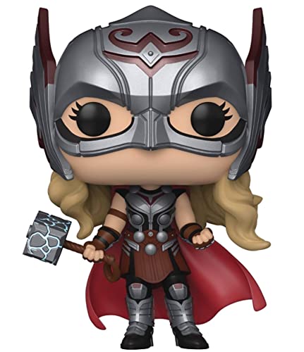 POP Thor: Love and Thunder - Mighty Thor [Jane Foster] Funko Vinyl Figure (Bundled with Compatible Box Protector Case), Multicolor, 3.75 inches