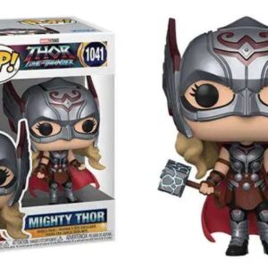 POP Thor: Love and Thunder - Mighty Thor [Jane Foster] Funko Vinyl Figure (Bundled with Compatible Box Protector Case), Multicolor, 3.75 inches