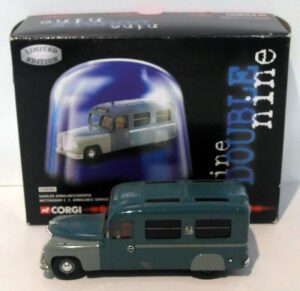 corgi for daimler ambulance/hooper nottingham c.c. ambulance service limited edition 1:50 diecast truck pre-built model