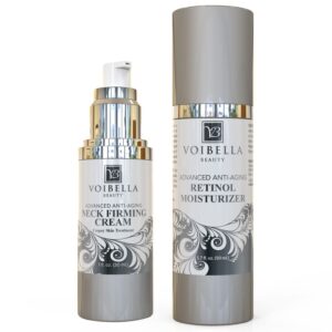 voibella beauty neck and face skin care combo - moisturizing, soothing and firming with specialized ingredients for wrinkles, fine lines & dark spots