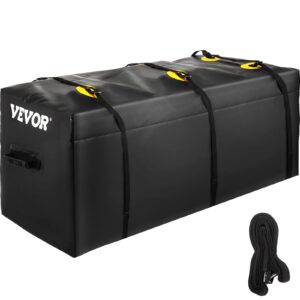 vevor hitch cargo carrier bag, waterproof 840d pvc, 48"x20"x22" (15 cubic feet), heavy duty cargo bag for hitch carrier with reinforced straps, fits car truck suv vans hitch basket