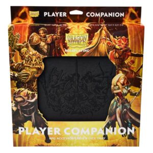 arcane tinmen dragon shield rpg – player companion: iron grey - durable and sturdy – dice tray & player storage box – tabletop rpg ttrpg – dungeons and dragons dnd d&d (at-50011)