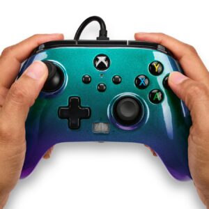 PowerA Enhanced Wired Controller for Xbox Series X|S - Aurora Borealis, gamepad, video game /gaming controller