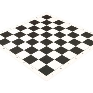 The House of Staunton Chess.com Regulation Vinyl Tournament Chess Board - 2.25" Squares (Black & Buff)