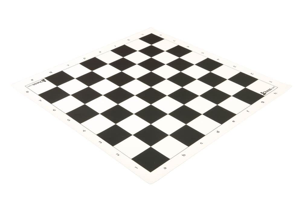 The House of Staunton Chess.com Regulation Vinyl Tournament Chess Board - 2.25" Squares (Black & Buff)