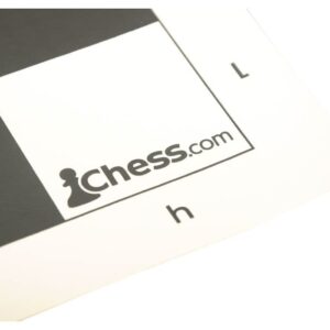 The House of Staunton Chess.com Regulation Vinyl Tournament Chess Board - 2.25" Squares (Black & Buff)