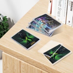 10 Pack Trading Card Sleeves, FOME Toploader Hard Acrylic Card Protector Clear Card Brick Trading Card Holder Clear Protective Sleeves Holder for Baseball Card Sports Cards Trading Card Game Card