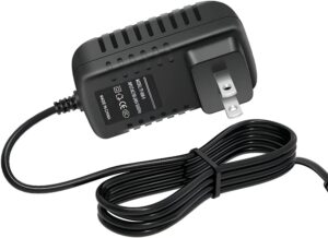 bestch replacement ac adapter charger power cord for atgames sega genesis flashback 85 built-in games - black fb3680