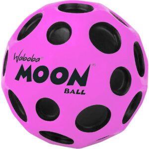 Waboba Moon Ball - Bounces Out of This World - Original Patented Design - Craters Make Pop Sounds - Easy to Grip - Color Pink