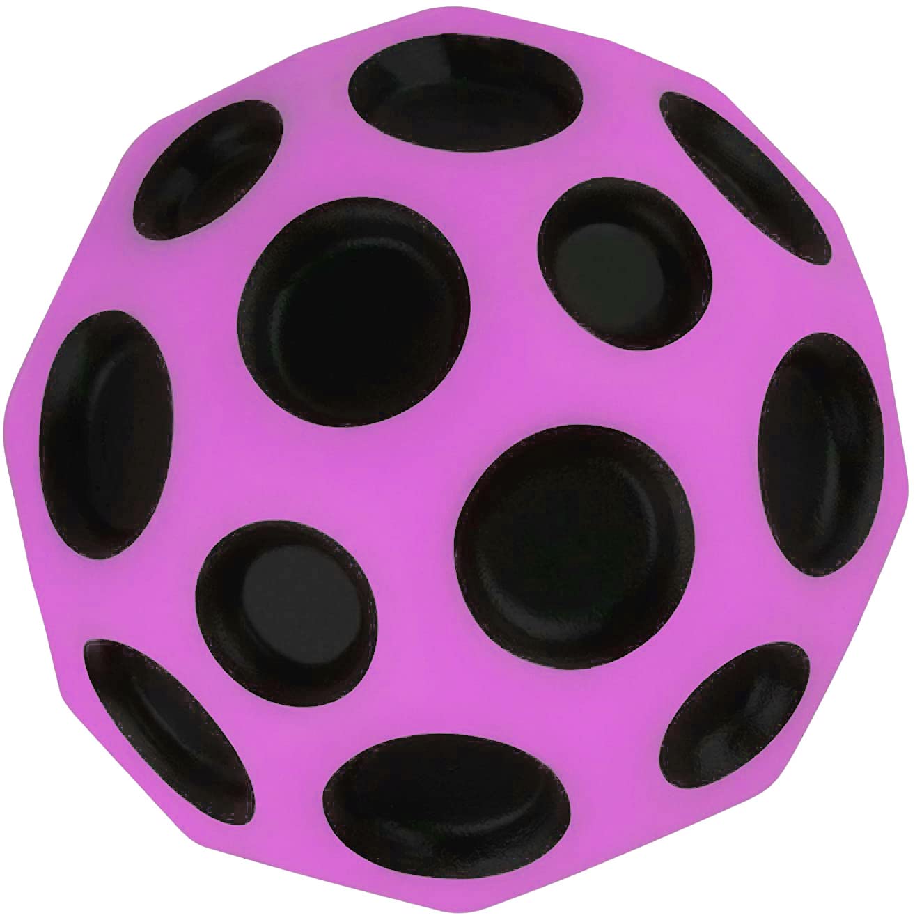 Waboba Moon Ball - Bounces Out of This World - Original Patented Design - Craters Make Pop Sounds - Easy to Grip - Color Pink