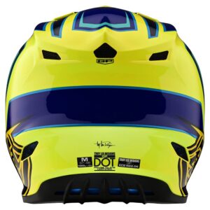 Troy Lee Designs GP Mono Youth Motocross Helmet- Full Face Offroad Motocross Motorcycle Dirt Bike ATV Powersports Dual Sport Racing Helmet - Boys Girls Kids (Yellow, LG)