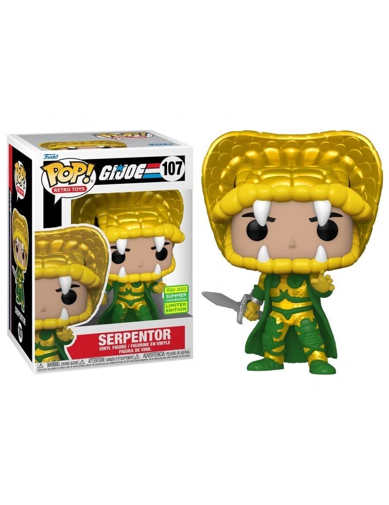 Pop Funko Retro Toys G.I. Joe 3.75 Inch Action Figure Exclusive - Serpentor #107