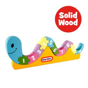 Little Tikes - Solid Wood Counting Worm - Colors and Counting Building Toys and Toddler Games - Montessori Toys and Learning Activities. Great Birthday Gift for Boys and Girls.