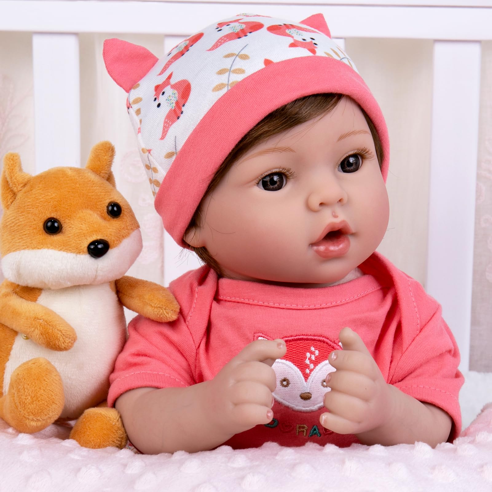 Aori Lifelike Reborn Baby Doll- 18 inch Realistic Newborn Baby Dolls, Real Life Baby Girl Dolls