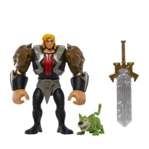 masters of the universe and he-man toy, he-man savage eternia motu collectible action figure with accessories