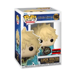 funko pop black clover luck voltia (lightning armor) gitd chase pop figure (aaa anime exclusive)