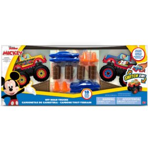 disney junior mickey 18 pc off-road monster truck playset