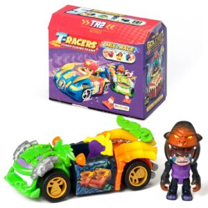 T-Racers 8431618020524 2 Series 2 – Surprise Driver. Build, Mix and Race Car can be Taken Apart and All Parts are Interchangeable. Includes The Complete Collection, Multicoloured, One Size