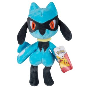 pokémon 8" riolu plush - officially licensed - lucario evolution - collectible quality & soft stuffed animal toy - add riolu to your collection! - great for kids, boys, girls & fans of pokemon