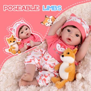 Aori Lifelike Reborn Baby Doll- 18 inch Realistic Newborn Baby Dolls, Real Life Baby Girl Dolls