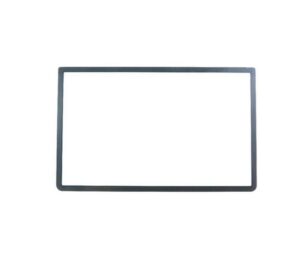 glass top upper screen frame lens cover lcd screen protector with adhesive for 3ds xl/new 3ds xl llconsole(grey)