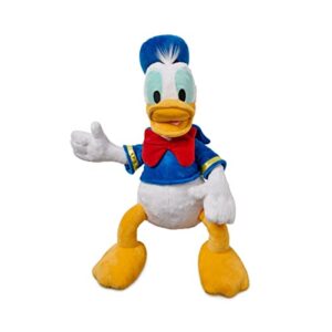 disney store official donald duck medium soft toy for kids, cuddly character with fuzzy texture and embroidered details, plushy suitable for all ages.