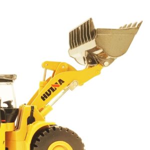 DDLONGDD Bulldozer Toys for Boys Heavy-Duty Metal Loader Vehicle Sand/Beach Toy with Functional Arm and Bucket,Realistic Perfect for Sandbox Indoor/Outdoor Play Sturdy Construction Model