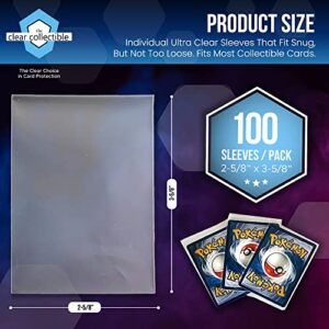 Baseball Card Sleeves Penny Sleeves - 3000 Count - Trading Card Sleeve for Sports & Card Games - Use as Baseball Card Protectors, Penny Sleeves for Trading Cards, & Trading Card Sleeves