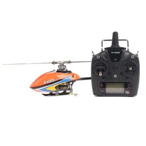 zoster electric rc helicopter model yuxiang f180v2 2.4g 6ch 3d 6-axis dual brushless motors rtf version aileronless aerobatic helicopter model for kids adult, orange, 40 x 10 x 9 cm