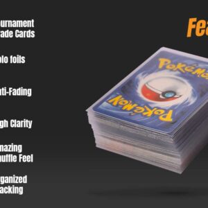 Glorific Mart 500 Penny Card Sleeves - Card Protector Sleeves, Exact fit Clear Card Sleeves for Pokémon and MTG, Soft Card Protectors for Trading Cards, Game Cards and Sports Cards - 2-5/8 x 3-5/8''