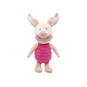 disney piglet plush, winnie the pooh, small, 11 inches, inspired by winnie the pooh, cuddly toy with fluffy mane and detachable tail, embroidered details, suitable for all ages