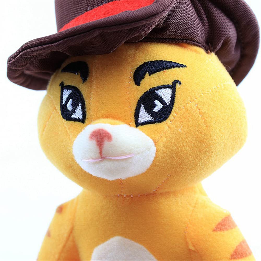 SecretCastle Yellow Cat Plush Toys Soft Paws Plush Toy 14'' for Family Friends (Yellow)