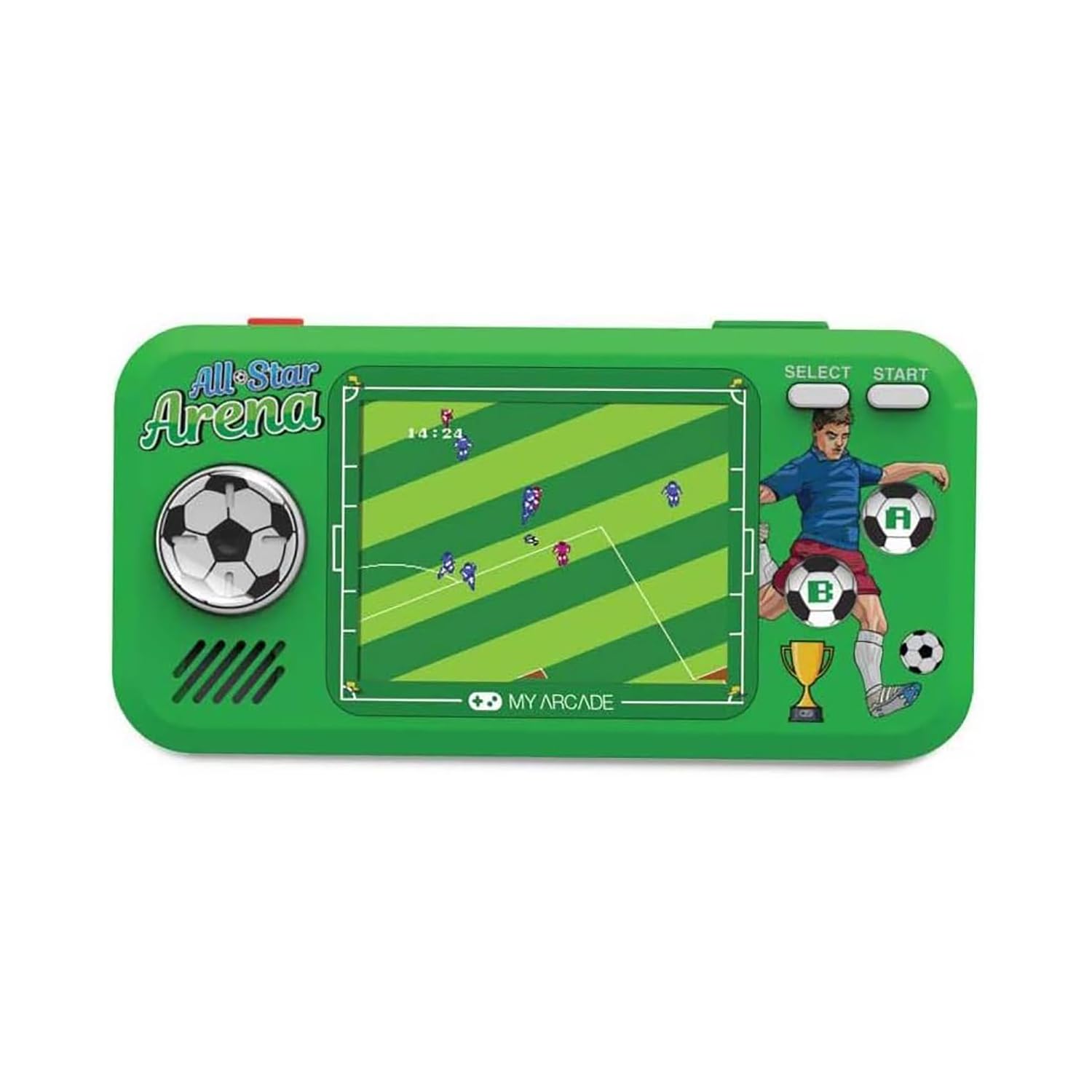 My Arcade All Star Arena Pocket Player- Soocer Portable Sports Game for Kids Adults with 307 Retro Games, 2.75" Screen -DGUNL-4128