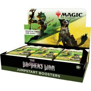 magic: the gathering the brothers’ war jumpstart booster box | 18 packs (360 magic cards)