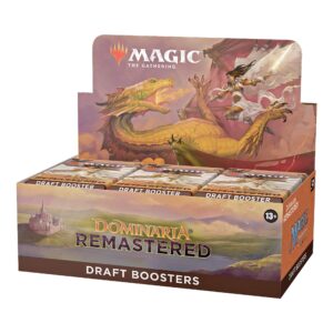 magic the gathering dominaria remastered draft booster box | 36 packs (540 magic cards)