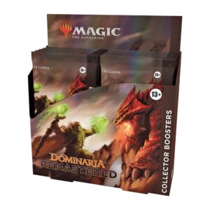 magic: the gathering dominaria remastered collector booster box |12 count (pack of 1)