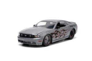 jada toys big time muscle 1:24 2010 ford mustang gt die-cast car, toys for kids and adults, metallic