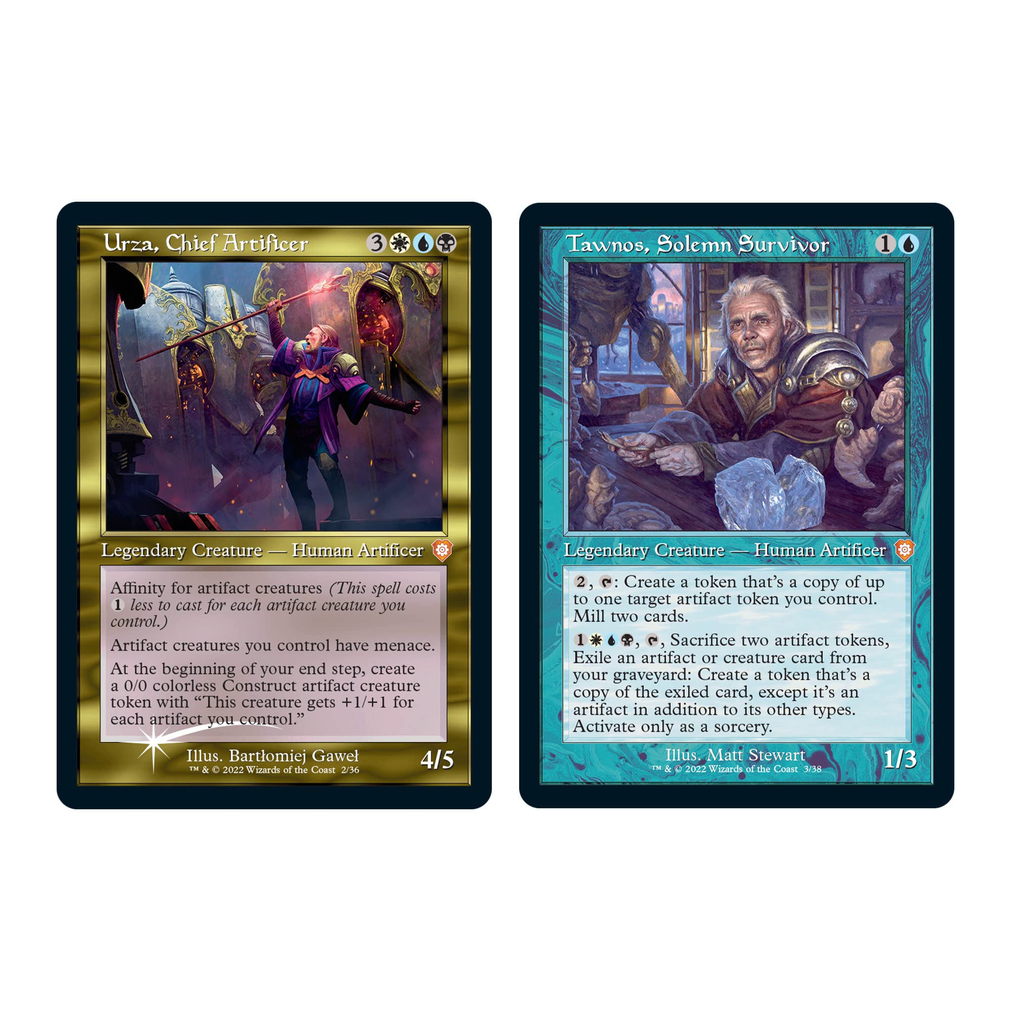 Magic: The Gathering The Brothers’ War Retro-Frame Commander Deck - Urza's Iron Alliance (White-Blue-Black) + Collector Booster Sample Pack