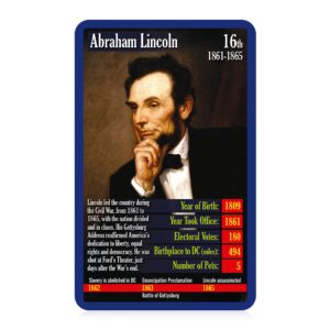 Top Trumps Card Game US Presidents - Family Games for Kids and Adults - Learning Games - Kids Card Games for 2 Players and More - Kid War Games - Card Wars - for 6 Plus Kids