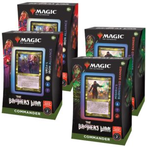 magic: the gathering the brothers’ war commander decks | 4 decks - 2 urza’s alliance + 2 mishra’s burnished banner