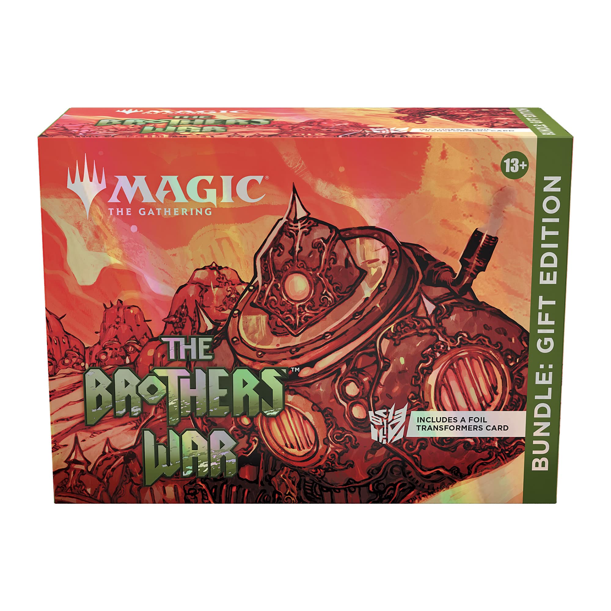 Magic The Gathering The Brothers War Gift Bundle | Foil Transformers Card, 1 Collector Booster, 8 Set Boosters, and Accessories