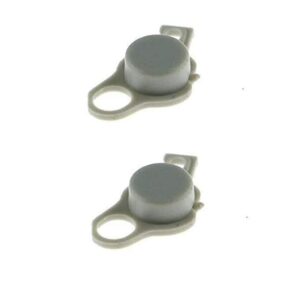 2PCS C-Stick C Key Cap Analog C Joystick Stick Cap for Nintendo New 3DS / New 3DS XL LL (Gray)